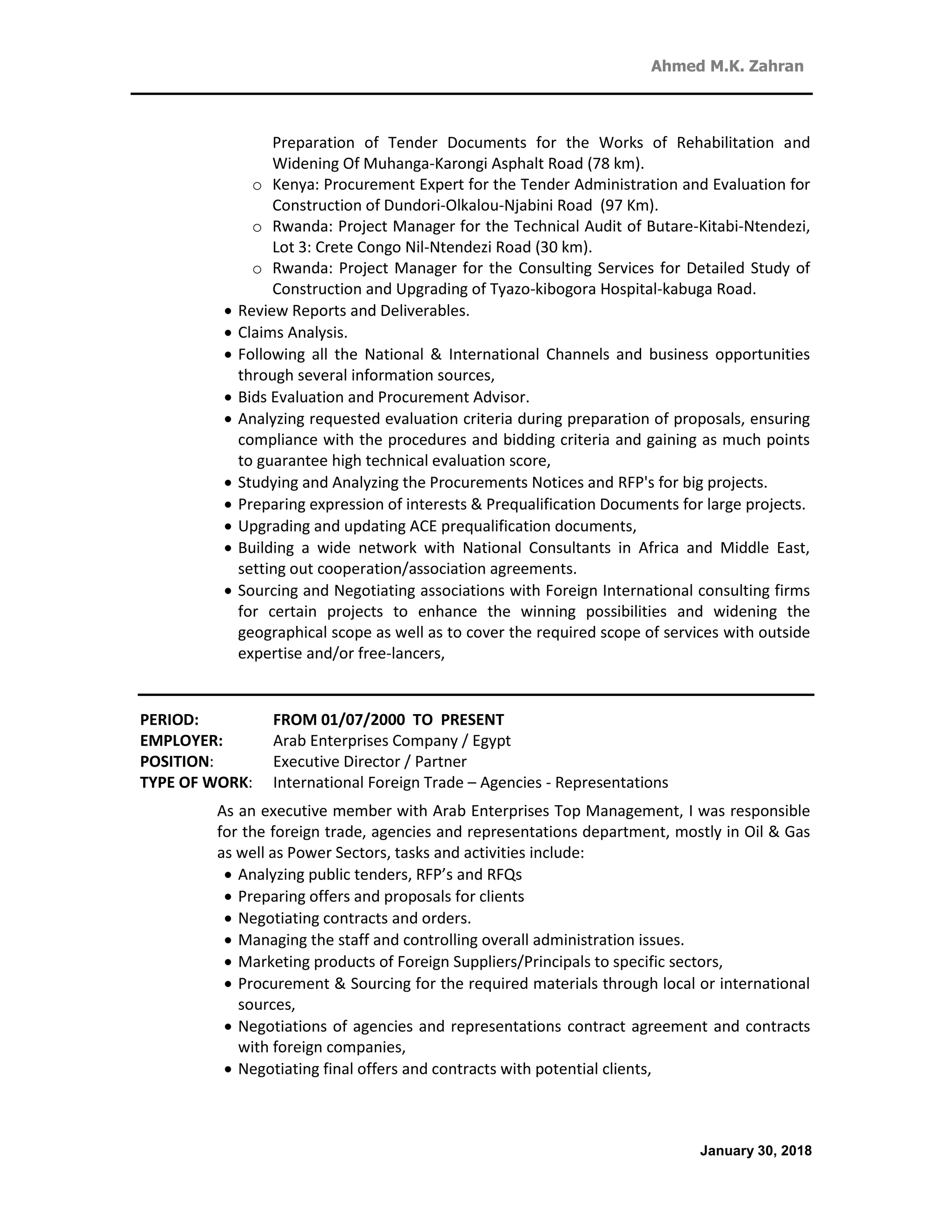 Ahmed Zahran CV | PDF