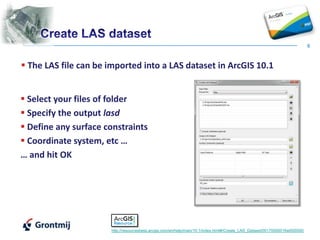 Playing around with LiDAR, AHN2, Aerial Photography and LAStools in ArcGIS 10.1 | PPTX
