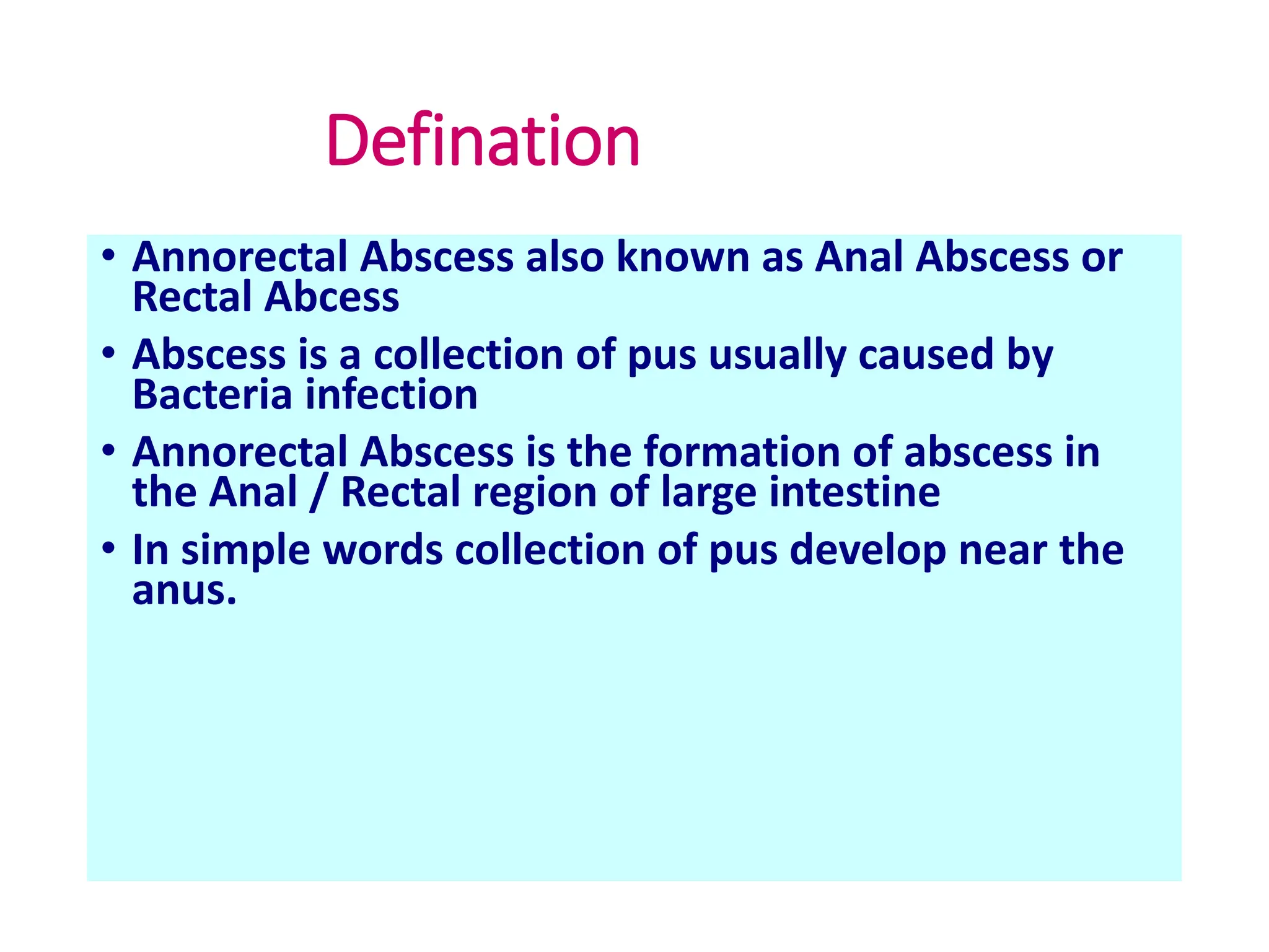 Adult health nursing anorectal abscess ppt | PPTX