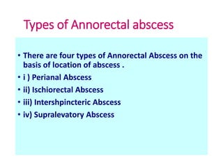 Adult health nursing anorectal abscess ppt | PPTX