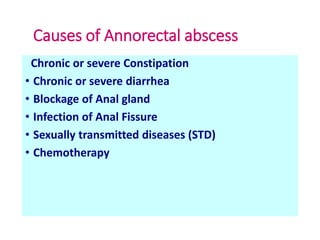 Adult health nursing anorectal abscess ppt | PPTX