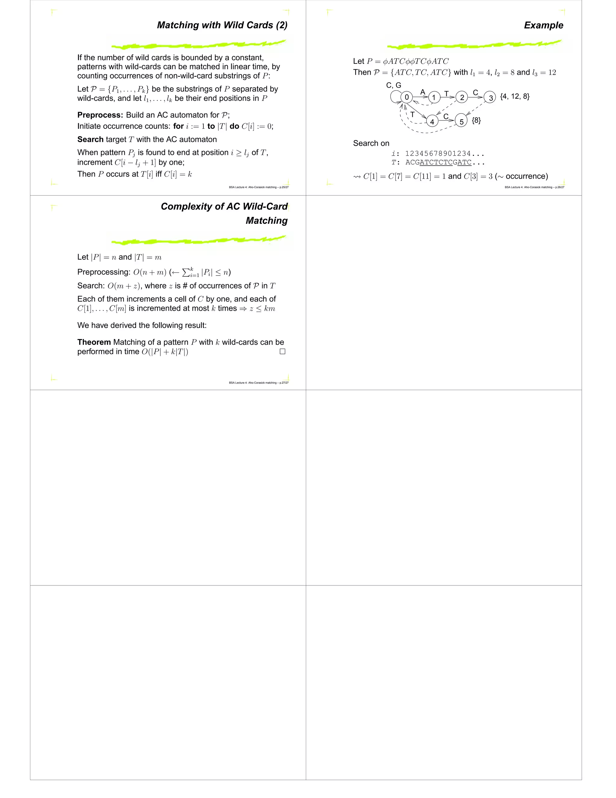 Aho corasick-lecture | PDF