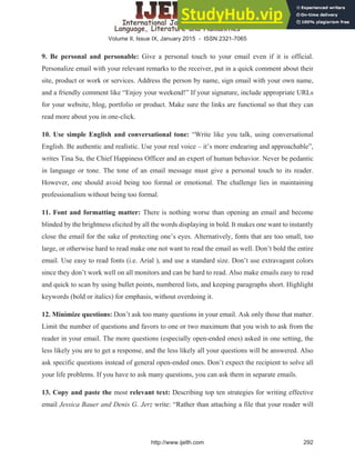 A Holistic Approach To Emailing Etiquettes | PDF