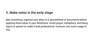 A holistic guide to annotated wireframes for app development | PPT