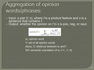A holistic lexicon based approach to opinion mining | PPTX