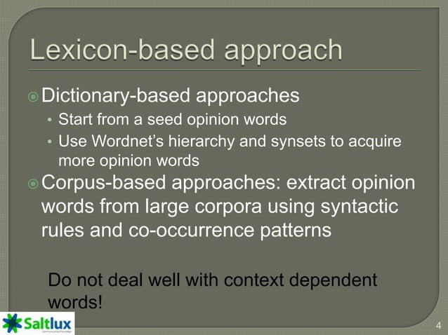 A holistic lexicon based approach to opinion mining | PPTX