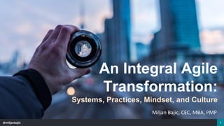 An Integral Agile Transformation Approach - Miljan Bajic | PDF