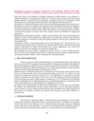 A honeynet framework to promote enterprise network security | PDF | Home Security | Home & Garden