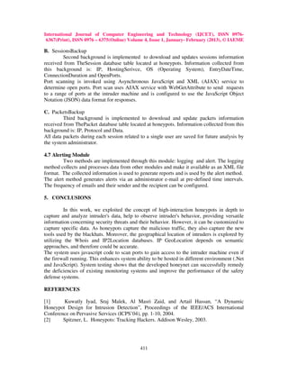 A honeynet framework to promote enterprise network security | PDF | Home Security | Home & Garden