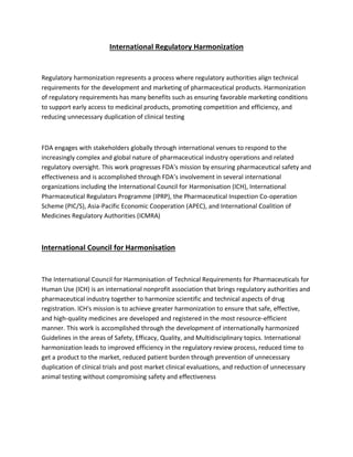 (U.S. Food and Drug Administration role | PDF