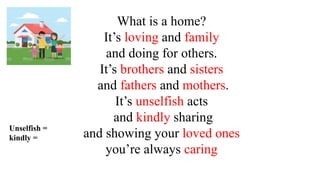 A house, a home poem lesson plan | PPTX