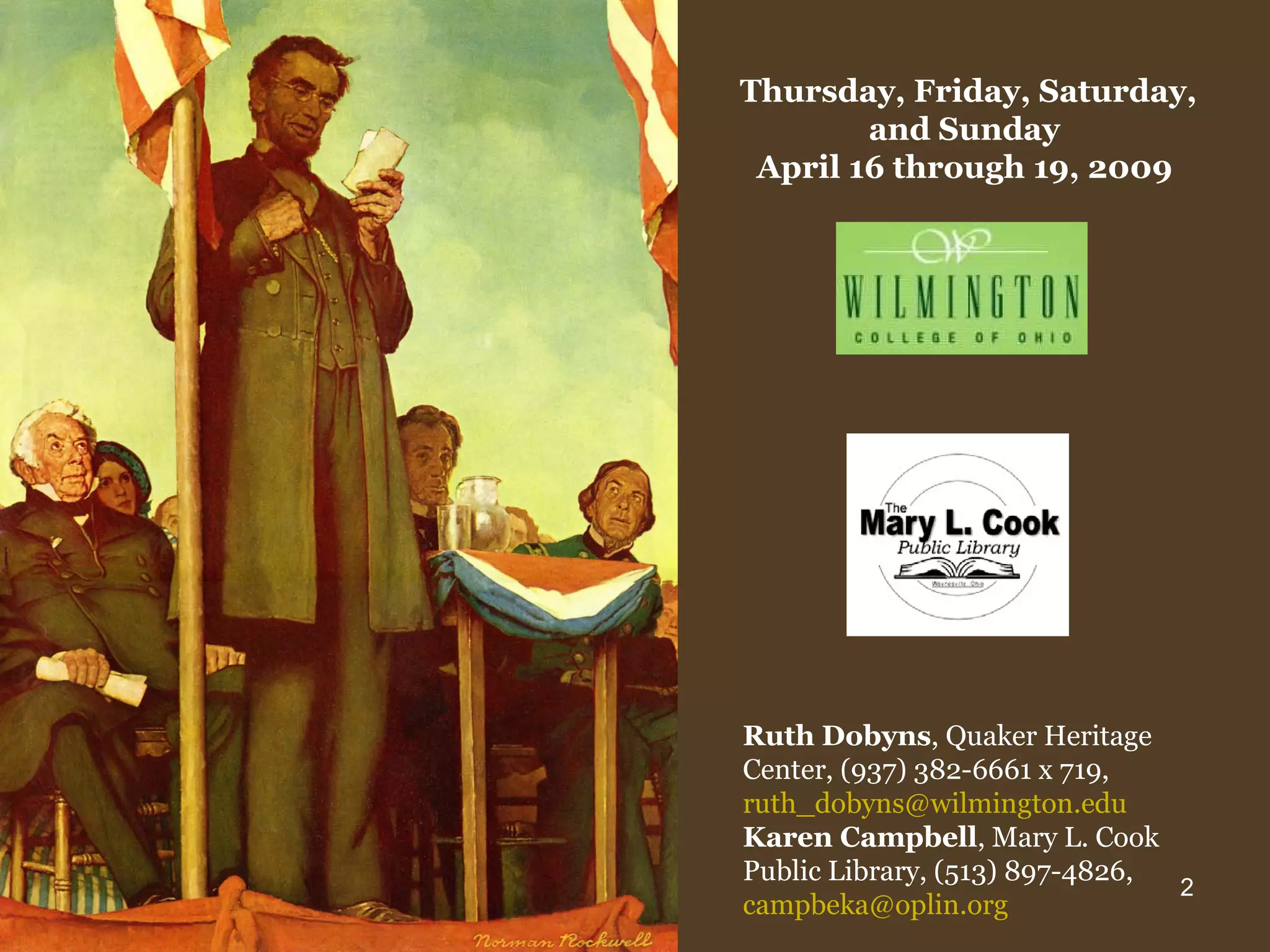 A House Divided ~ Lincoln Quakers Civil War | PPT
