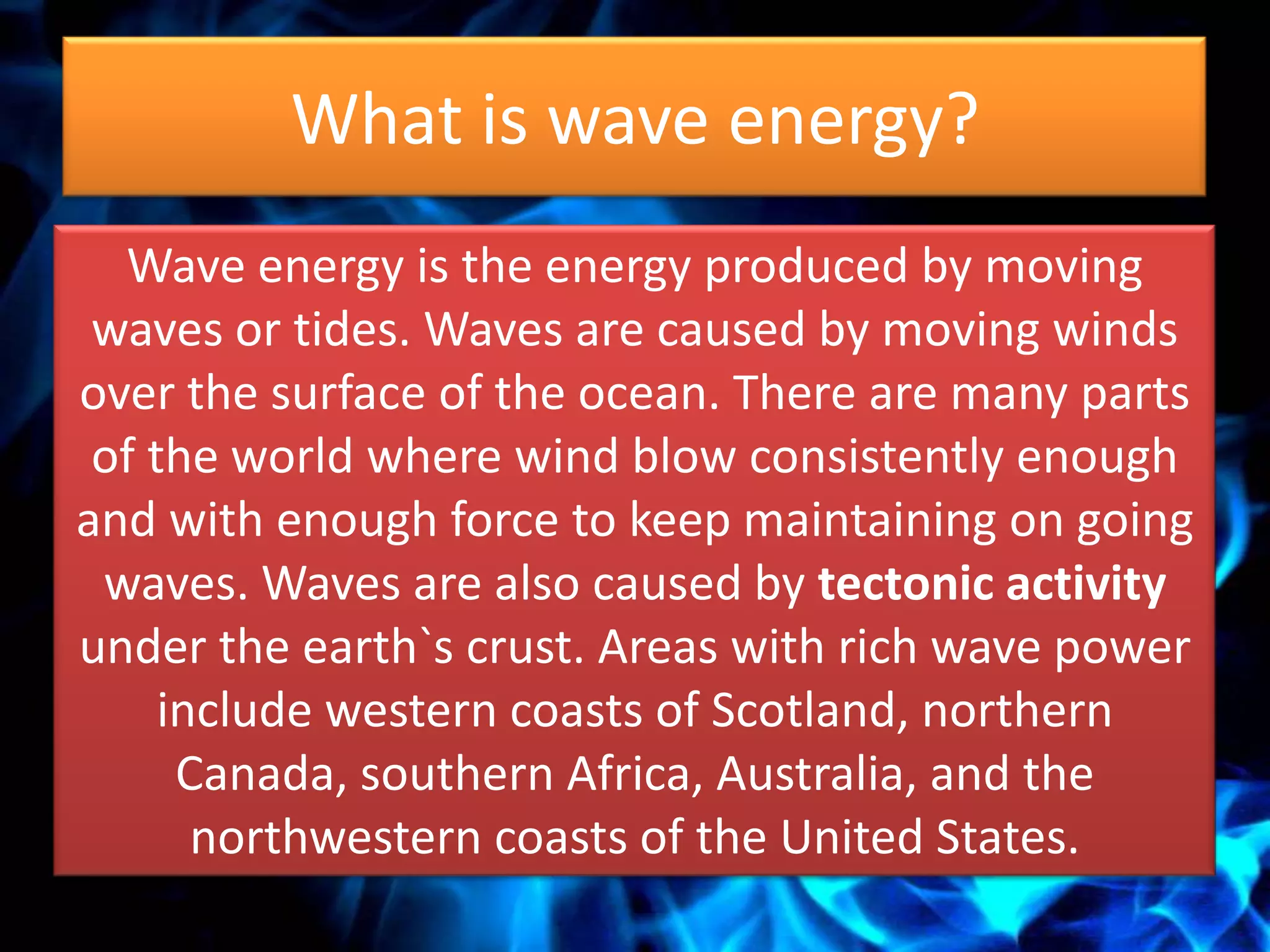 Wind and wave energy | PPTX