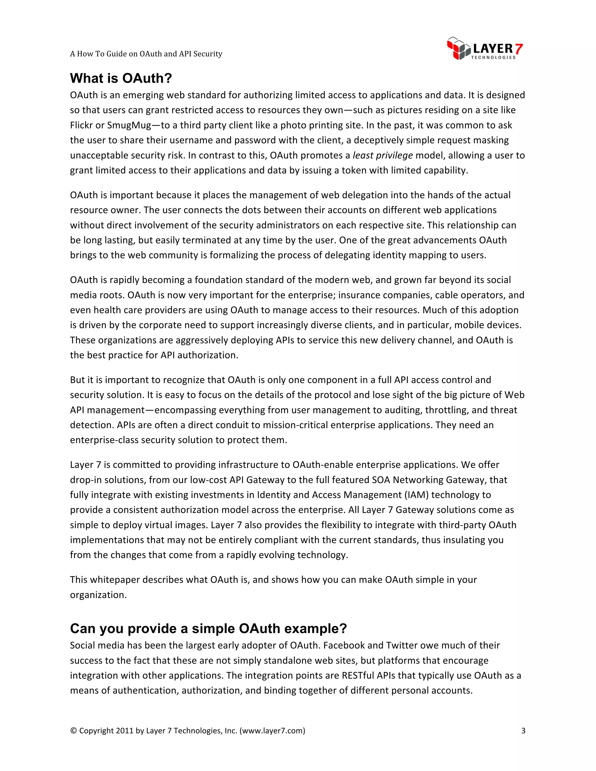 A How To Guide To Oauth And Api Security Pdf