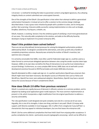 A How-to Guide to OAuth & API Security | PDF