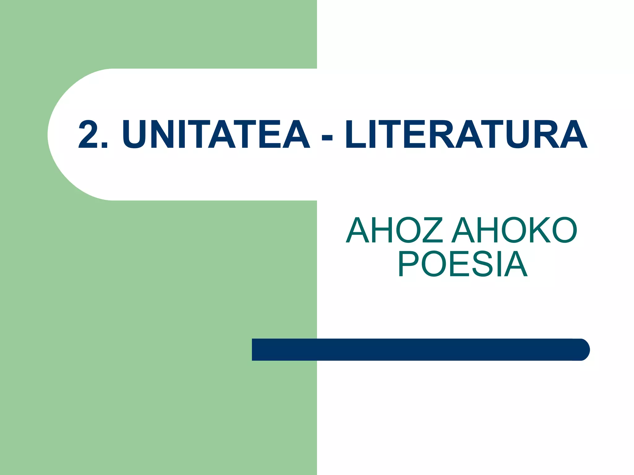 Ahoz ahoko poesia | PPT