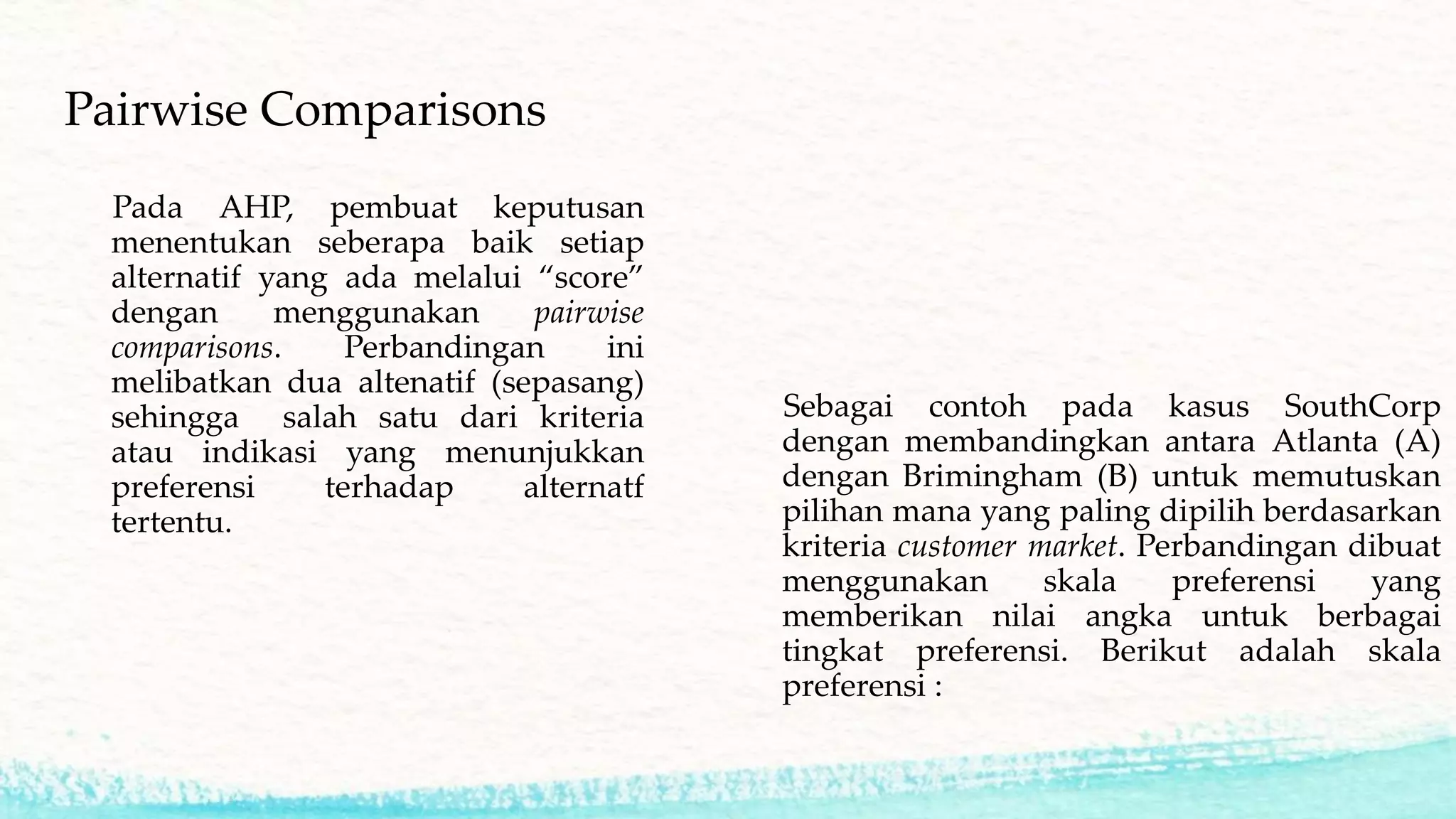 Ahp-analytical hierarchy process | PDF