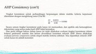 Ahp-analytical hierarchy process | PDF