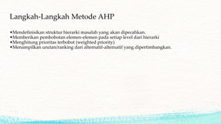 Ahp-analytical hierarchy process | PDF