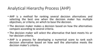 Ahp | PPTX