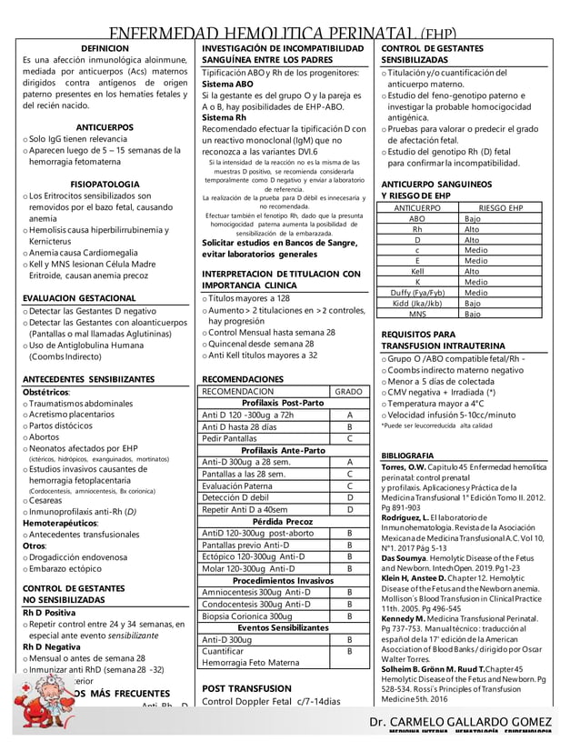 AHP - Anemia Hemolitica Perinatal | DOC