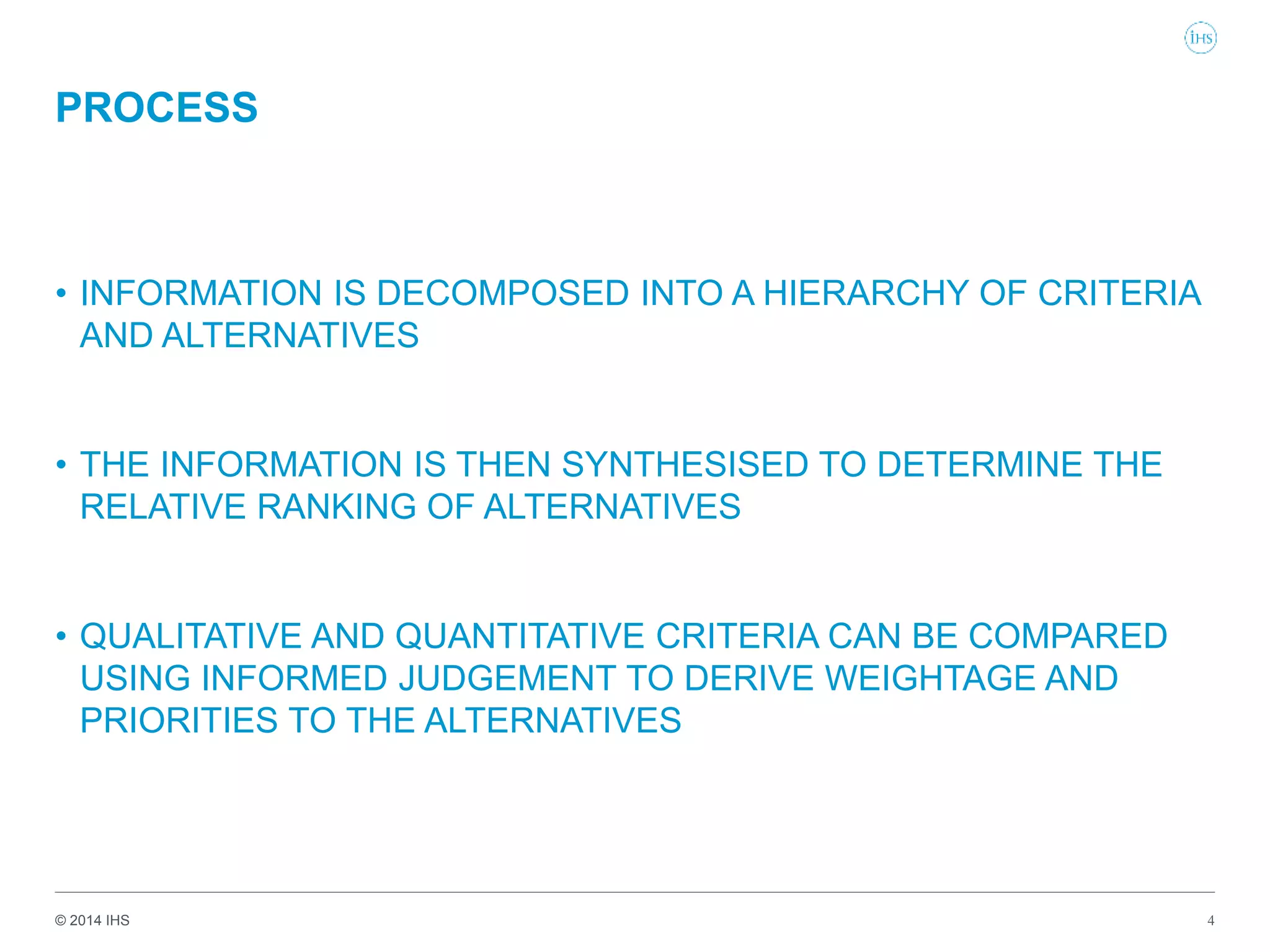Analytical hierarchy process | PPTX