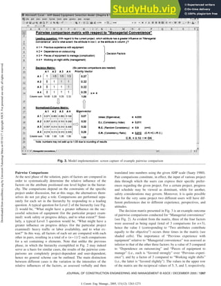 AHP-Based Equipment Selection Model For Construction Projects | PDF