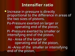 Accumulator Intensifier Del Lecture Notes | PPT