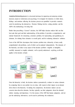 Analytic hierarchy process (AHP) | DOCX