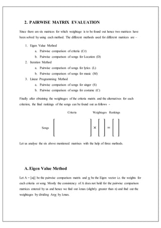 Analytic hierarchy process (AHP) | PDF