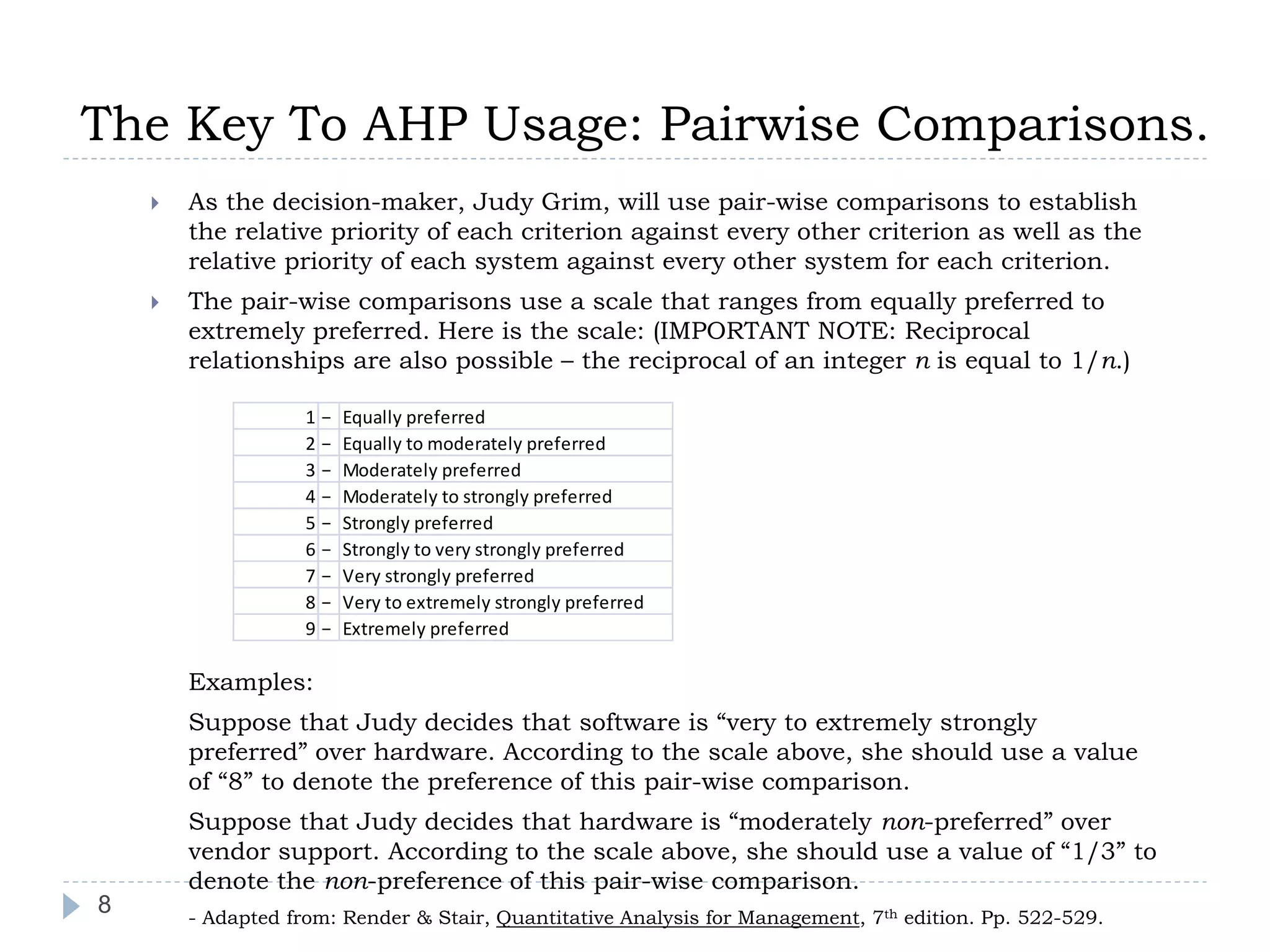 Ahp calculations | PDF