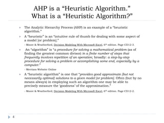 Ahp calculations | PDF