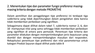 Ahp dan promethee | PPTX
