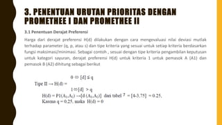 Ahp dan promethee | PPTX