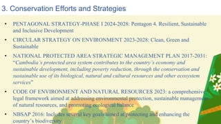 The status and conservation effor for PAs System in Cambodia | PPTX