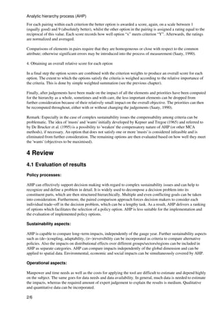 AHP model for qualitative research study | PDF