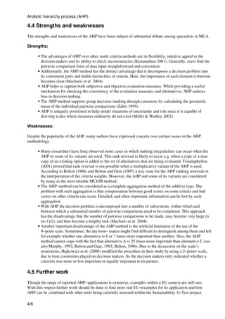 AHP model for qualitative research study | PDF