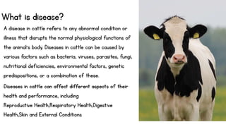 AH presentaton on disease of cattle causes,symptoms | PPTX