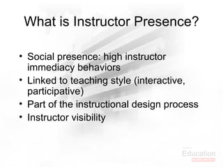 AHRD instructor presence 2006 | PPT