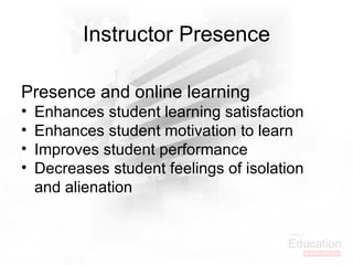 AHRD instructor presence 2006 | PPT
