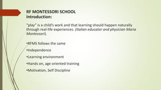 Recruitment and Selection Policy of a Montessori school | PPTX