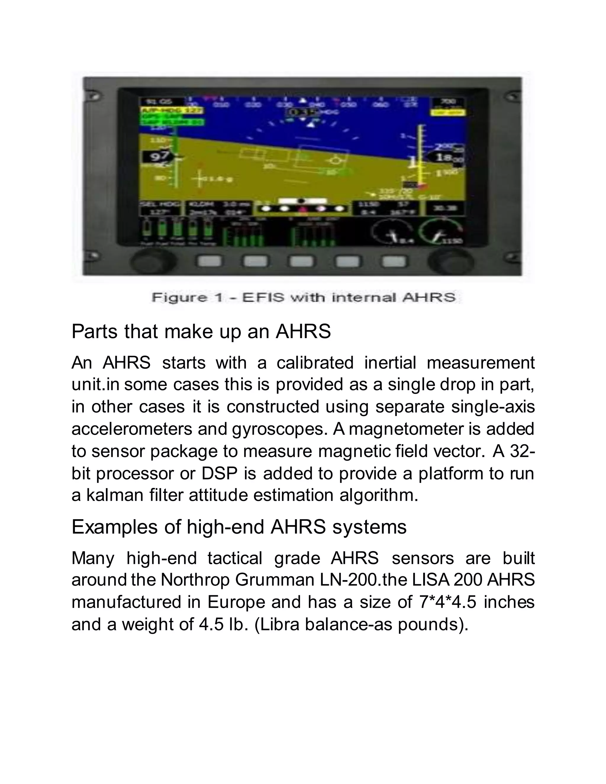Ahrs navigation mechanism and applications | DOCX
