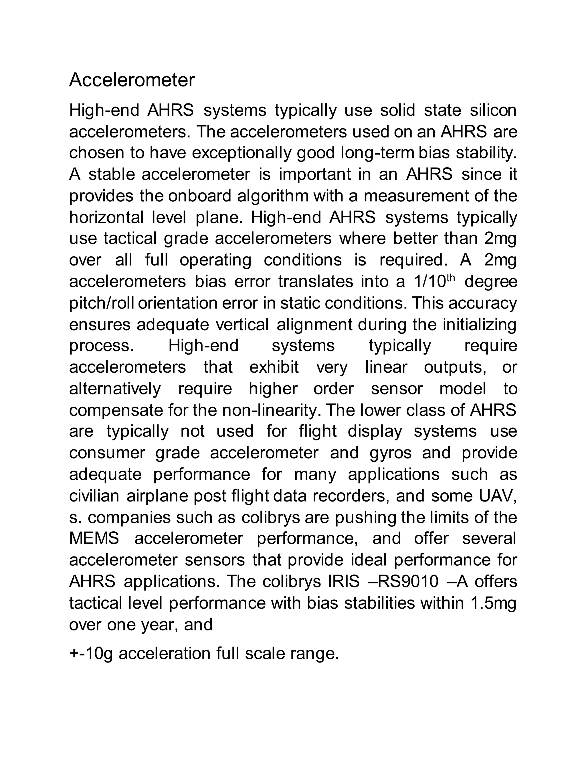 Ahrs navigation mechanism and applications | DOCX