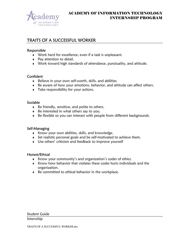 Ahs aoit internship guide 2011 | PDF