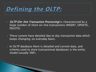 OLAP v/s OLTP | PPTX
