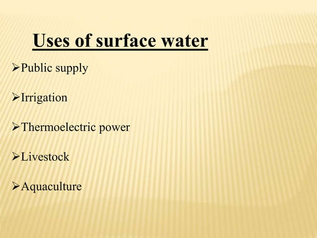 surface water | PPT