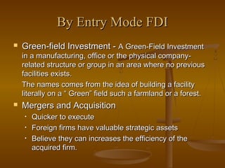 What is FDI and how to attrect FDI in countary? | PPT
