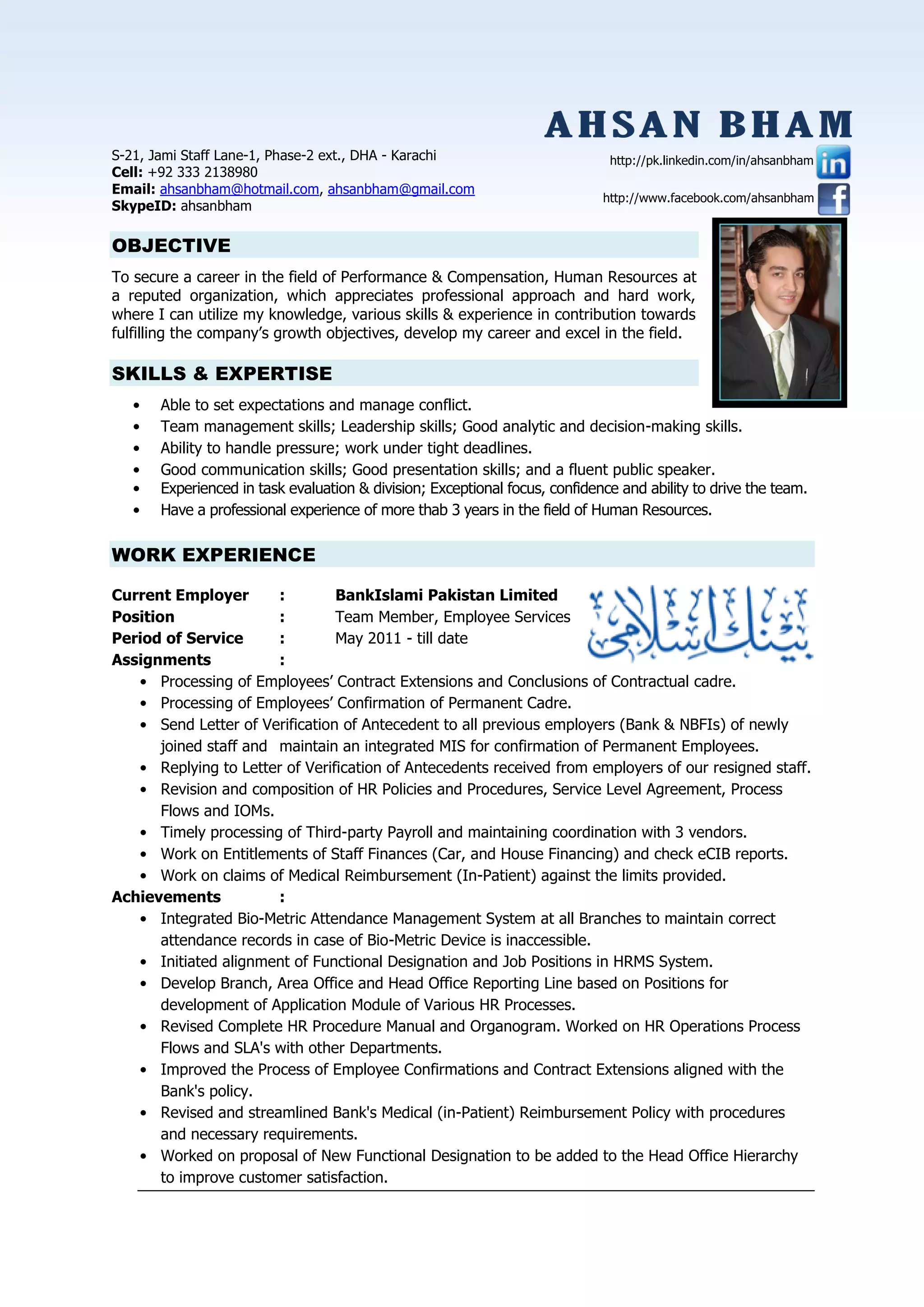 Resume - HR Professional | PDF | Human Resources | Business