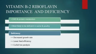 Nutritional Diseases Caused By Vitamins Deficiencies in Animals | PPTX