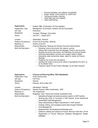 Ahsan resume | DOCX
